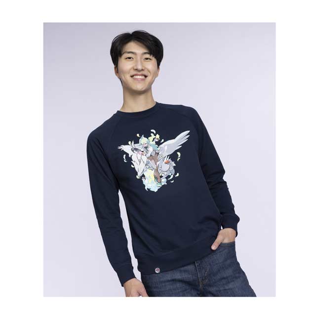 N Pokémon Trainers Midnight Navy French Terry Crew Neck Sweatshirt ...
