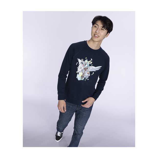 N Pokémon Trainers Midnight Navy French Terry Crew Neck Sweatshirt ...