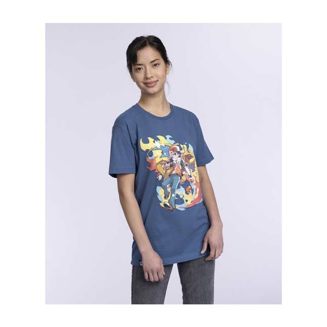Red Pokémon Trainers Indigo Relaxed Fit Crew Neck T-Shirt - Adult ...