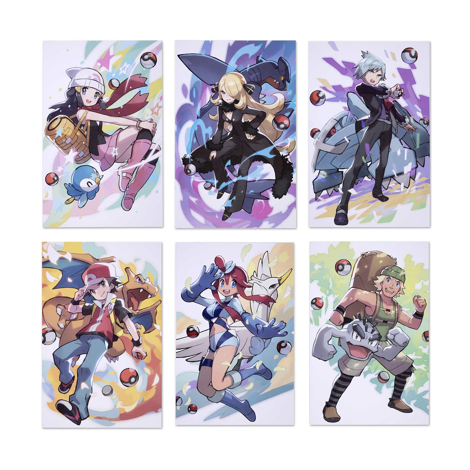 Pokémon Trainers Posters (Set B) (6-Pack) | Pokémon Center UK Official Site