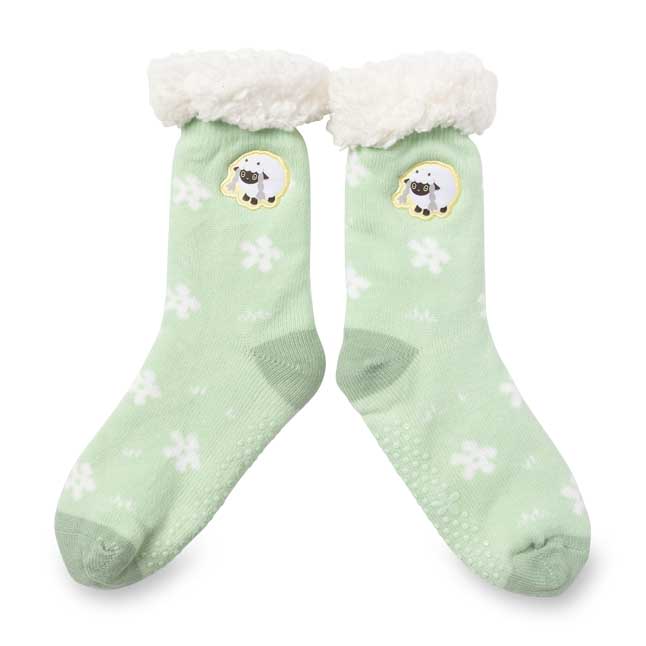 Wooloo Meadow Fleece Socks (One Size-Adult) | Pokémon Center Official Site