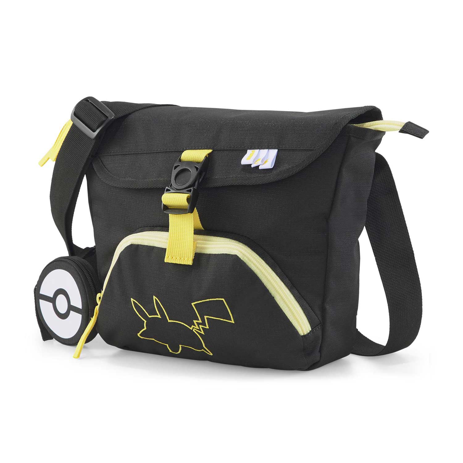 PUMA × Pokémon: Pikachu Puma Black & Pale Lemon Messenger Bag | Pokémon ...