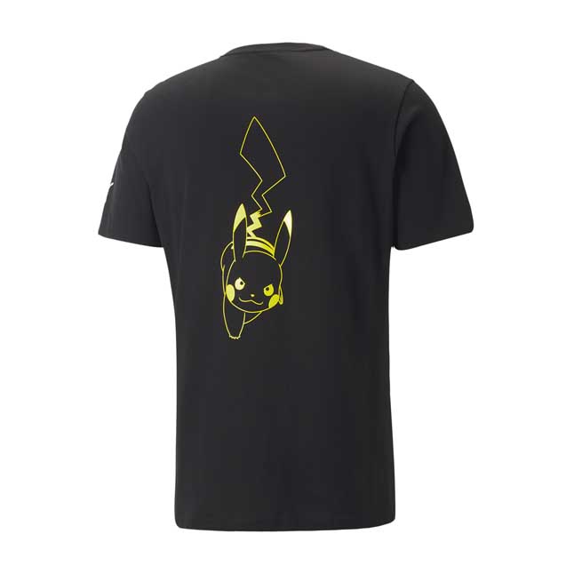 PUMA × Pokémon: Pikachu Puma Black Jersey T-Shirt - Adult | Pokémon ...