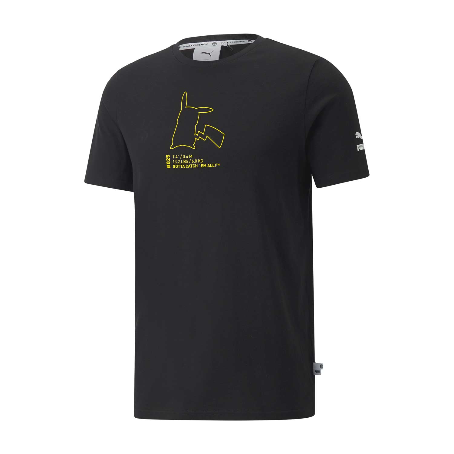 PUMA × Pokémon: Pikachu Black Jersey T-Shirt - Adult | Pokémon Center ...