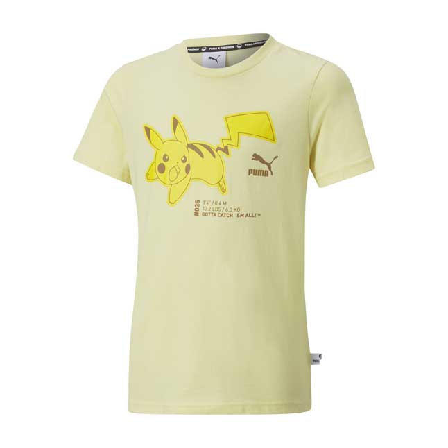 PUMA × Pokémon: Pikachu Pale Yellow T-Shirt - Youth | Pokémon Center ...