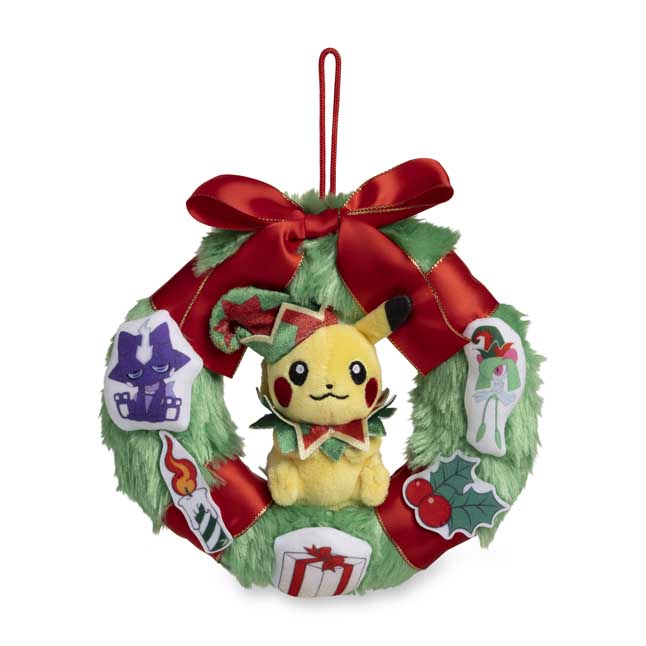 Pikachu Pokémon Holiday Workshop Wreath Plush - 6 ¾ In. | Pokémon ...