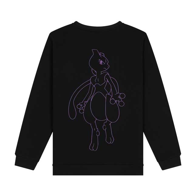 Pokémon × Dolly Noire: Mewtwo Black Crew Neck Sweatshirt - Adult ...