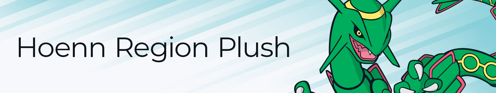 Hoenn Region Pokémon Plush | Pokémon Center | Pokémon Center Official Site
